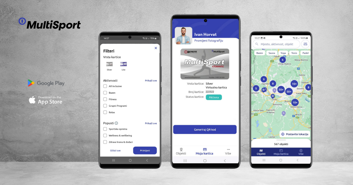 MultiSport kartica: Upute za registraciju u My MultiSport aplikaciji - Benefit Systems Hrvatska